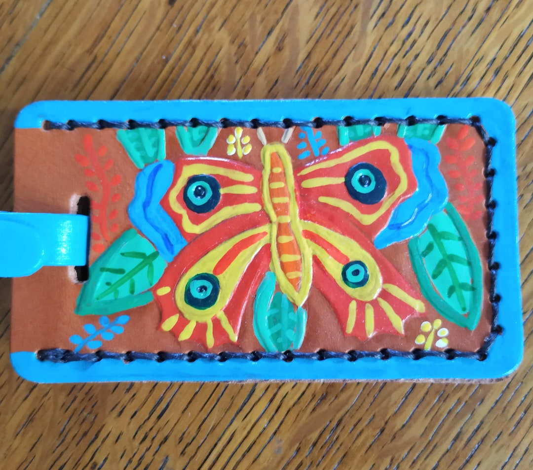 Luggage Tag With Mola Butterfly - Etsy