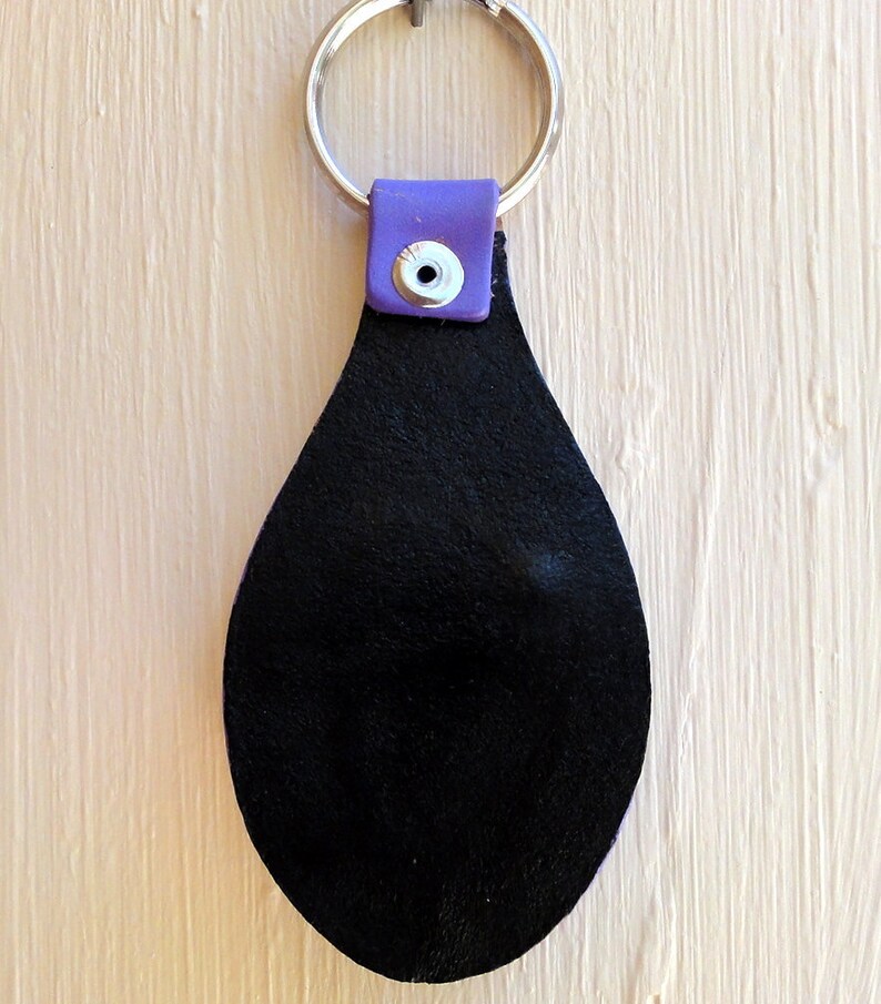 Day of the Dead Leather Key Fob - Etsy