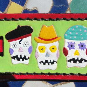 Luggage Tag With Day of the Dead Theme - Etsy