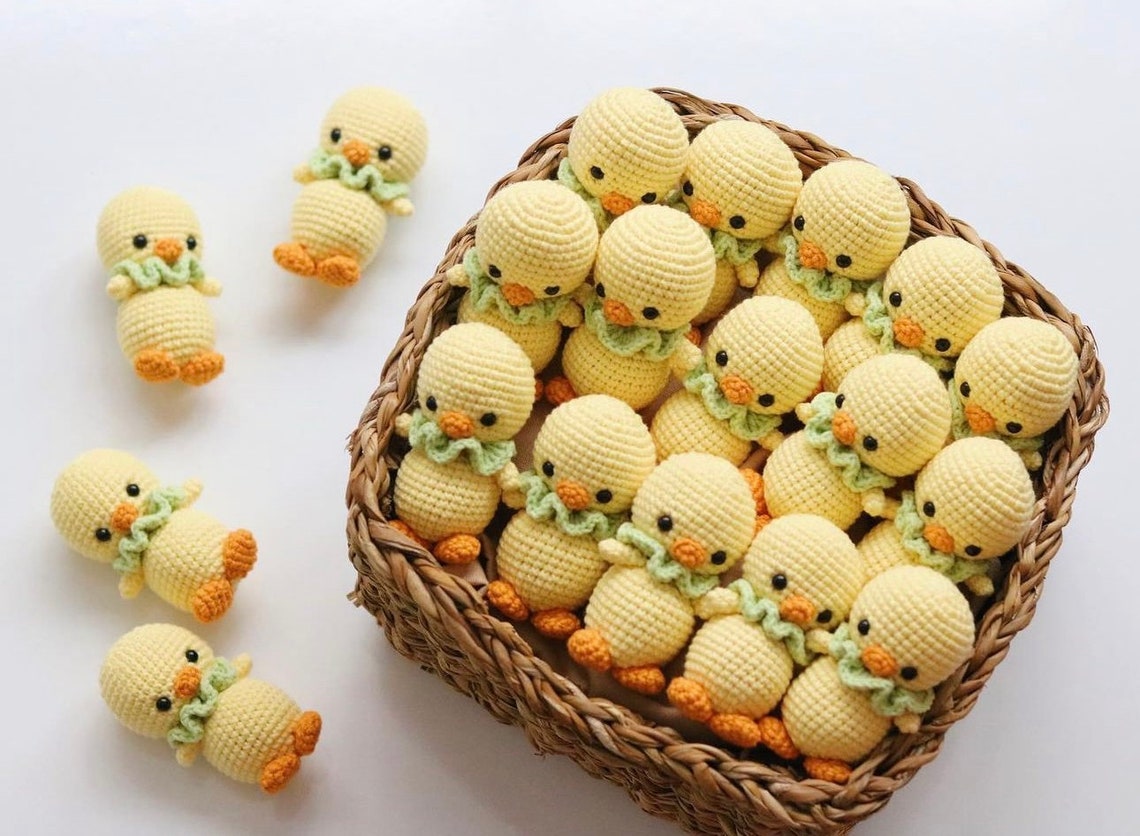 Little Chick Pattern, Chick Plush Pattern, Crochet Patterns, Crochet ...