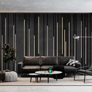 Modern Wallpaper Geometric Pattern Wallpaper Modern Lines Wall Art Art ...