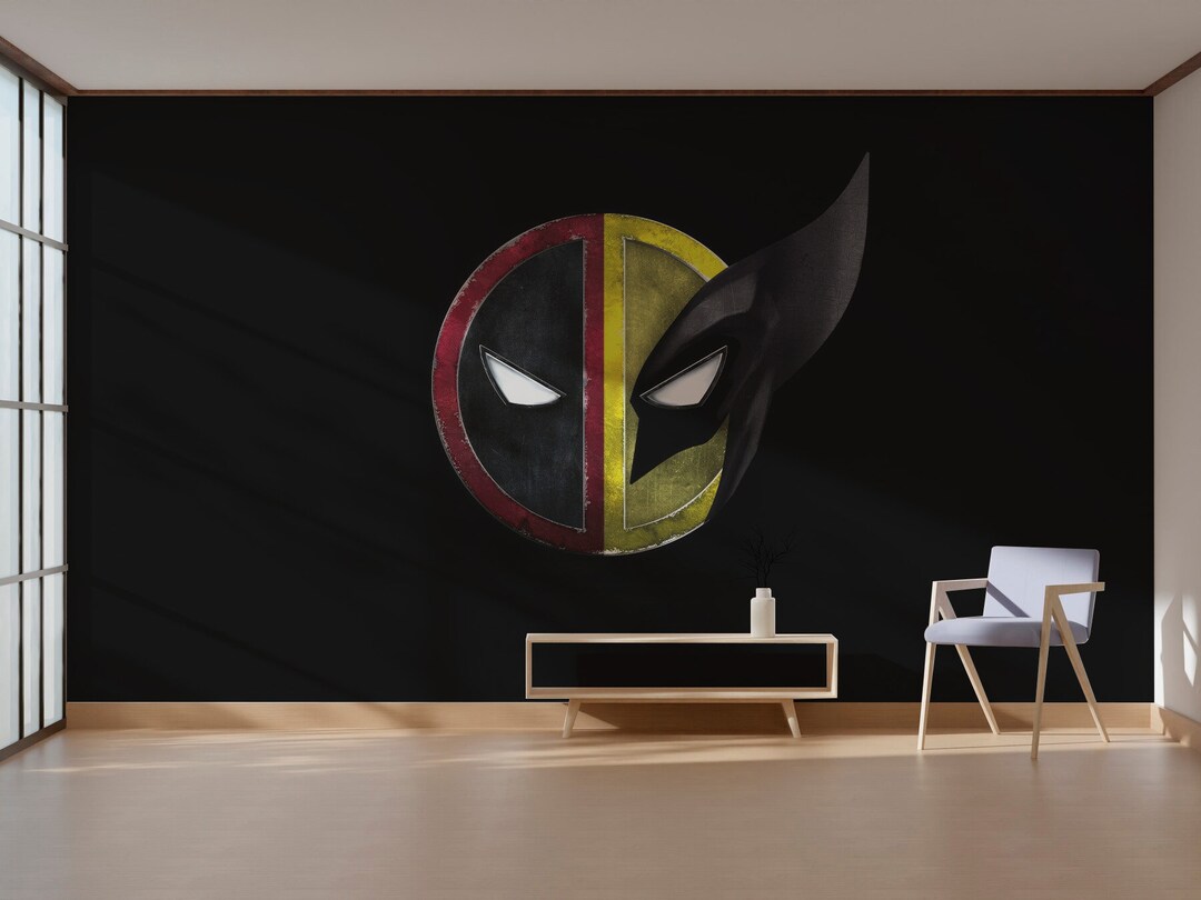 Deadpool Wall Mural Wolverine Wallpaper Superhero Wallpaper Nursery ...