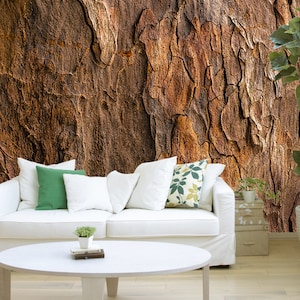 Bark and Wood Wallpaper Texture Wallpaper Brown Tree Patterns Wall ...