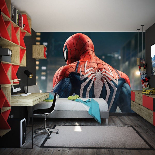 Spiderman Wall Decor City - Etsy