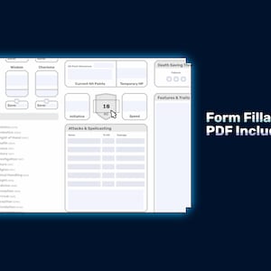 Dnd 5e Condensed Character Sheet for One-shots: Printable & Fillable ...