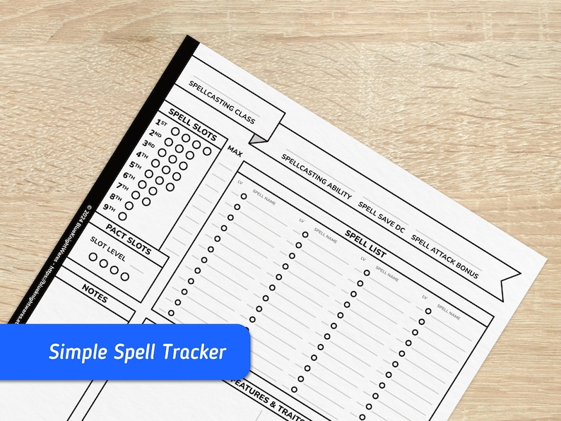 Dnd 5e Beginner Friendly Character Sheet: Fillable PDF Compatible With ...