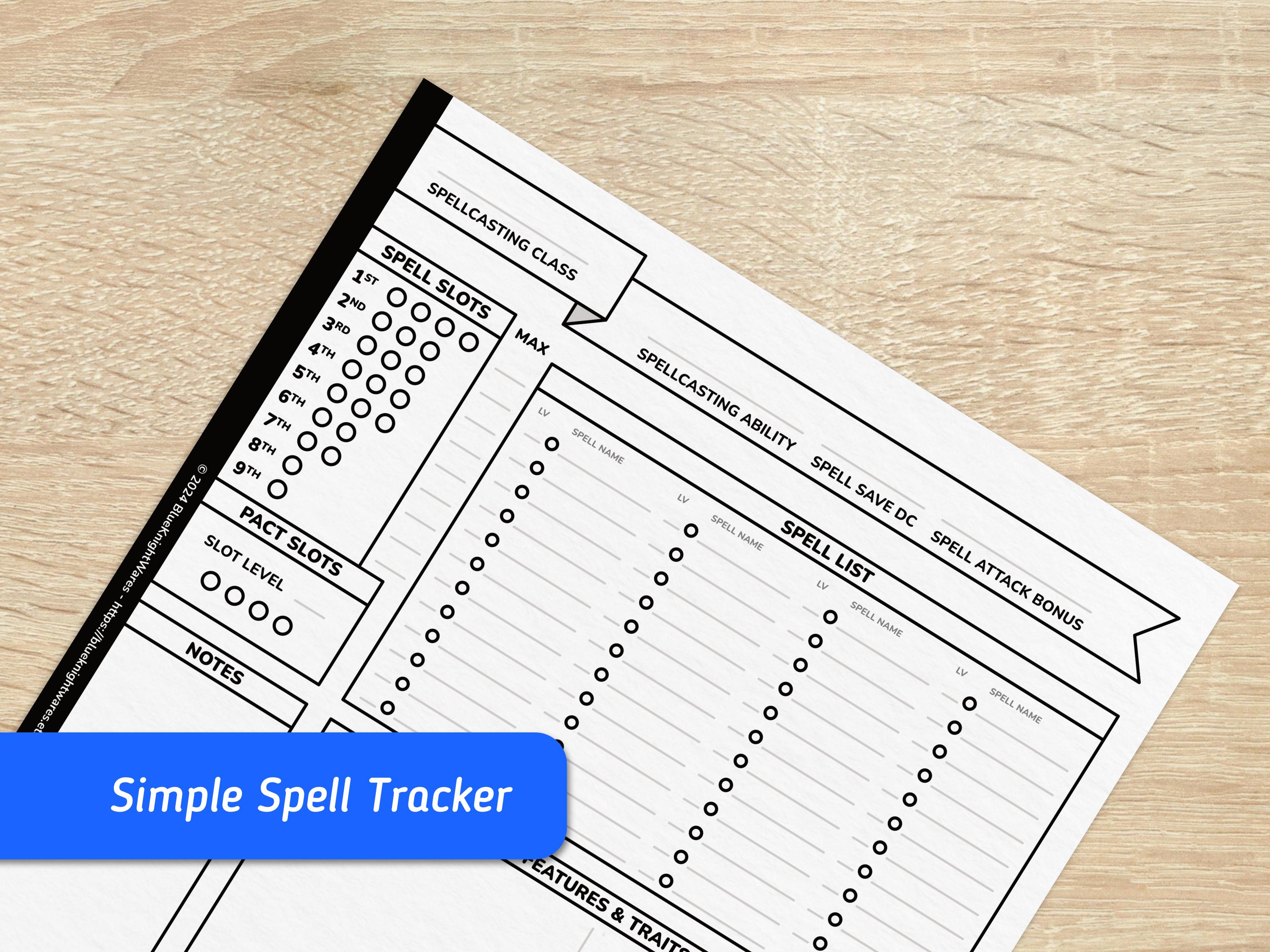 Dnd 5e Beginner Friendly Character Sheet: Fillable PDF Compatible With ...