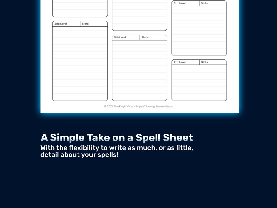 Dnd 5e Simple Outline Character Sheet: Printable & Fillable PDF ...