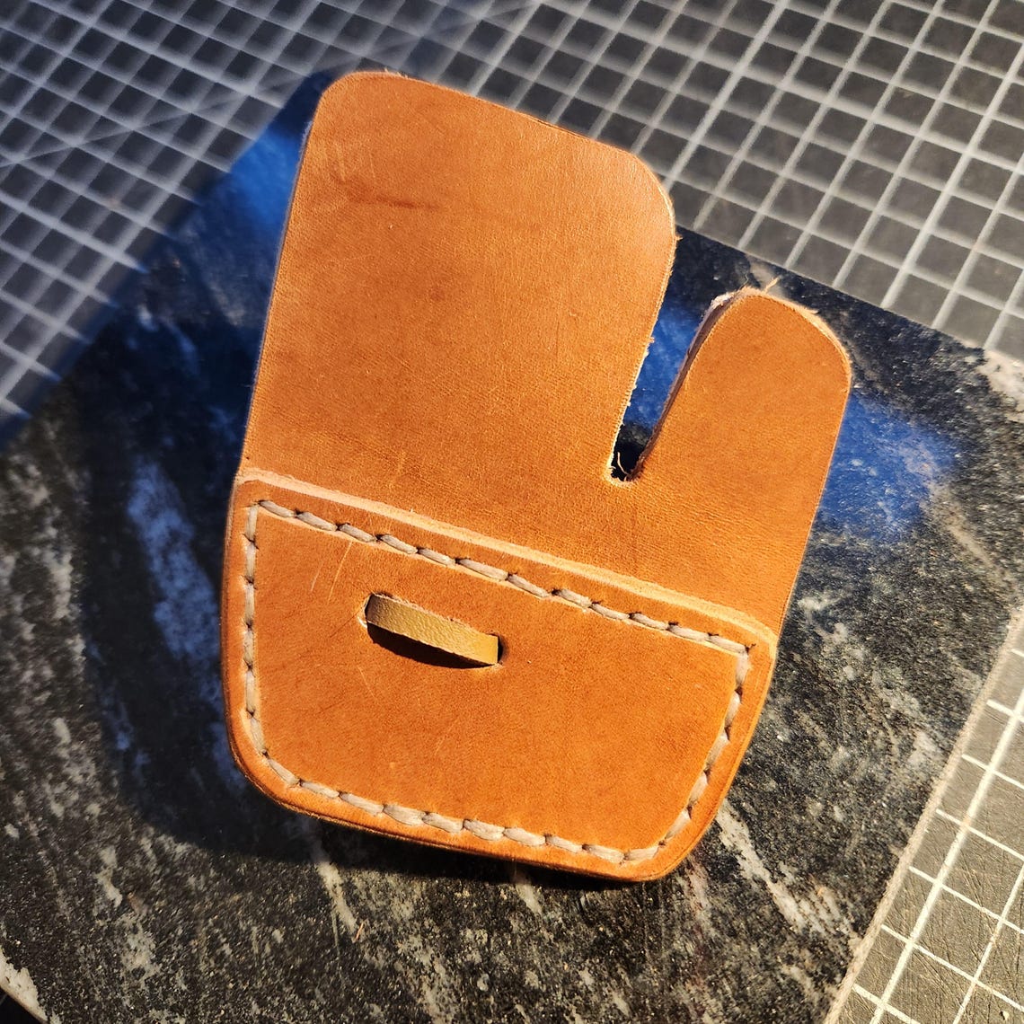 Traditional Archery Finger Tab, Split-finger, Full-grain Leather, Hand ...