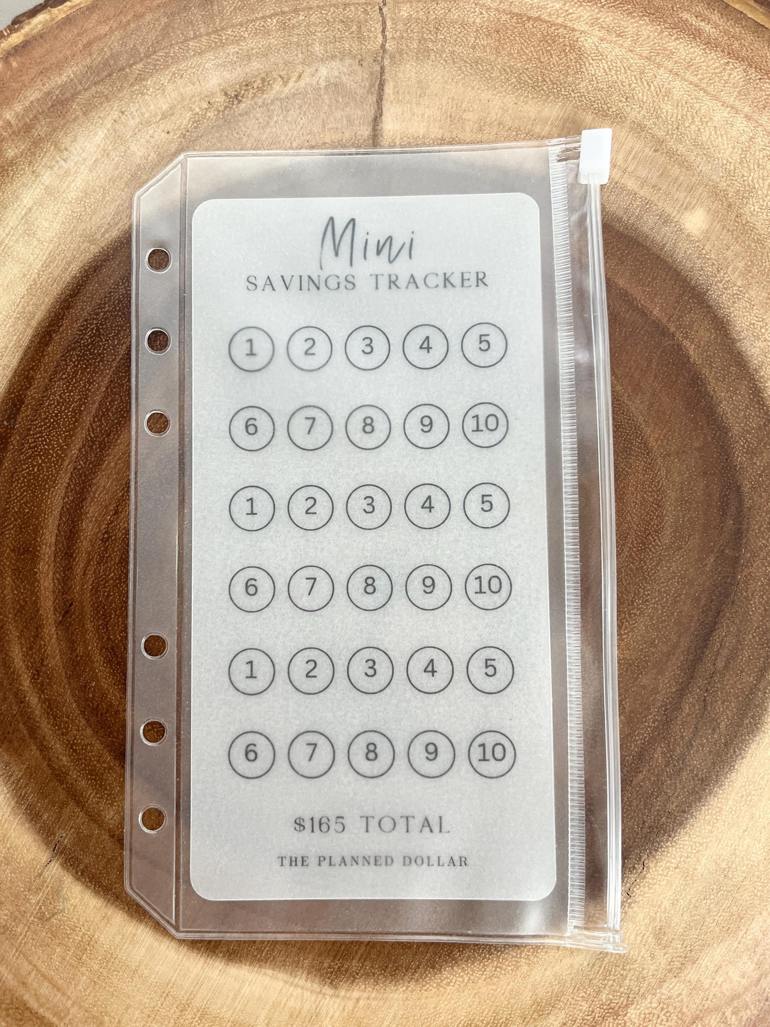 Mini Savings Challenge Tracker | A6 Laminated Cash Tracker | Low ...