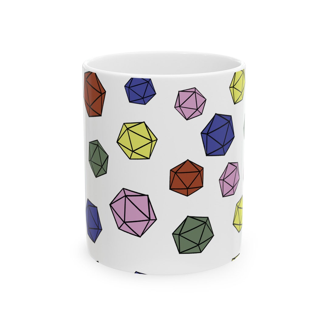 DND D20 Dice Coffee Mug. D20, Critical, Role, Hot Chocolate, Tea ...