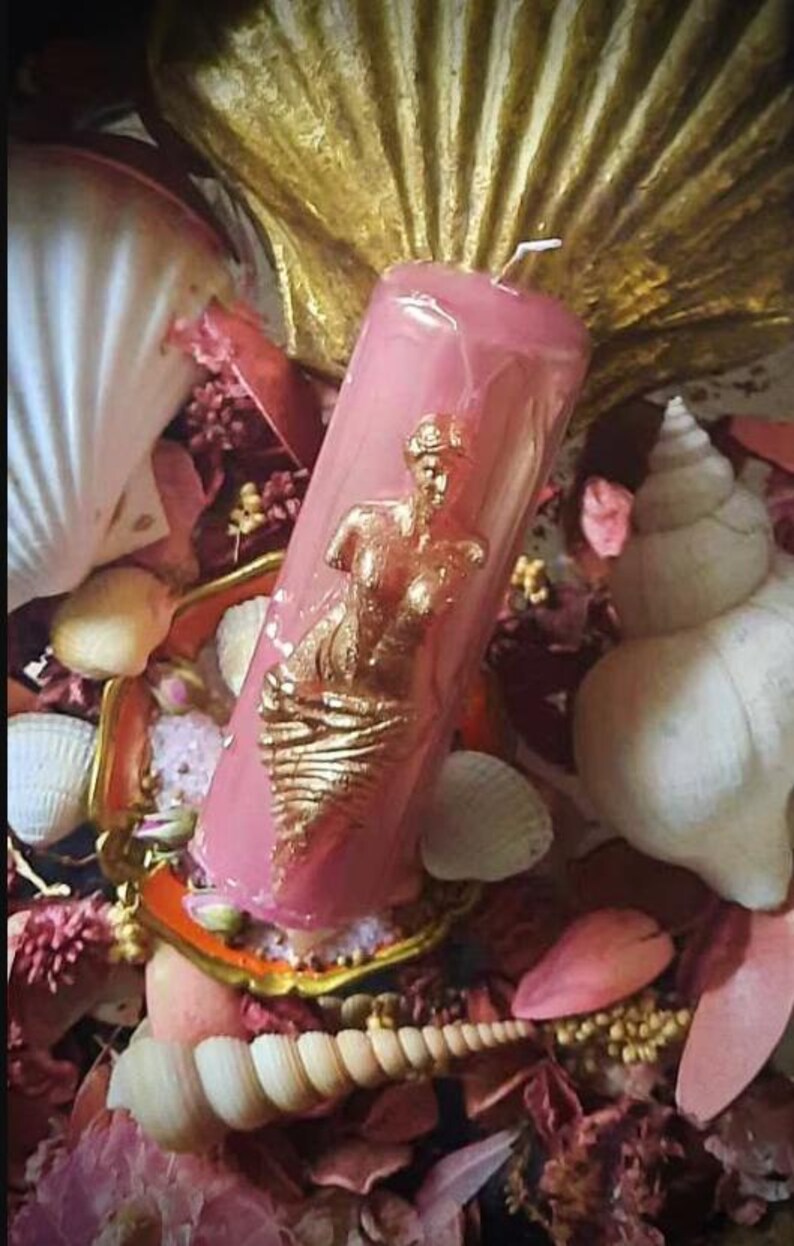 VENUS Goddess Ritual CANDLE Aphrodite Altar Love Decoration Magic Wicca ...