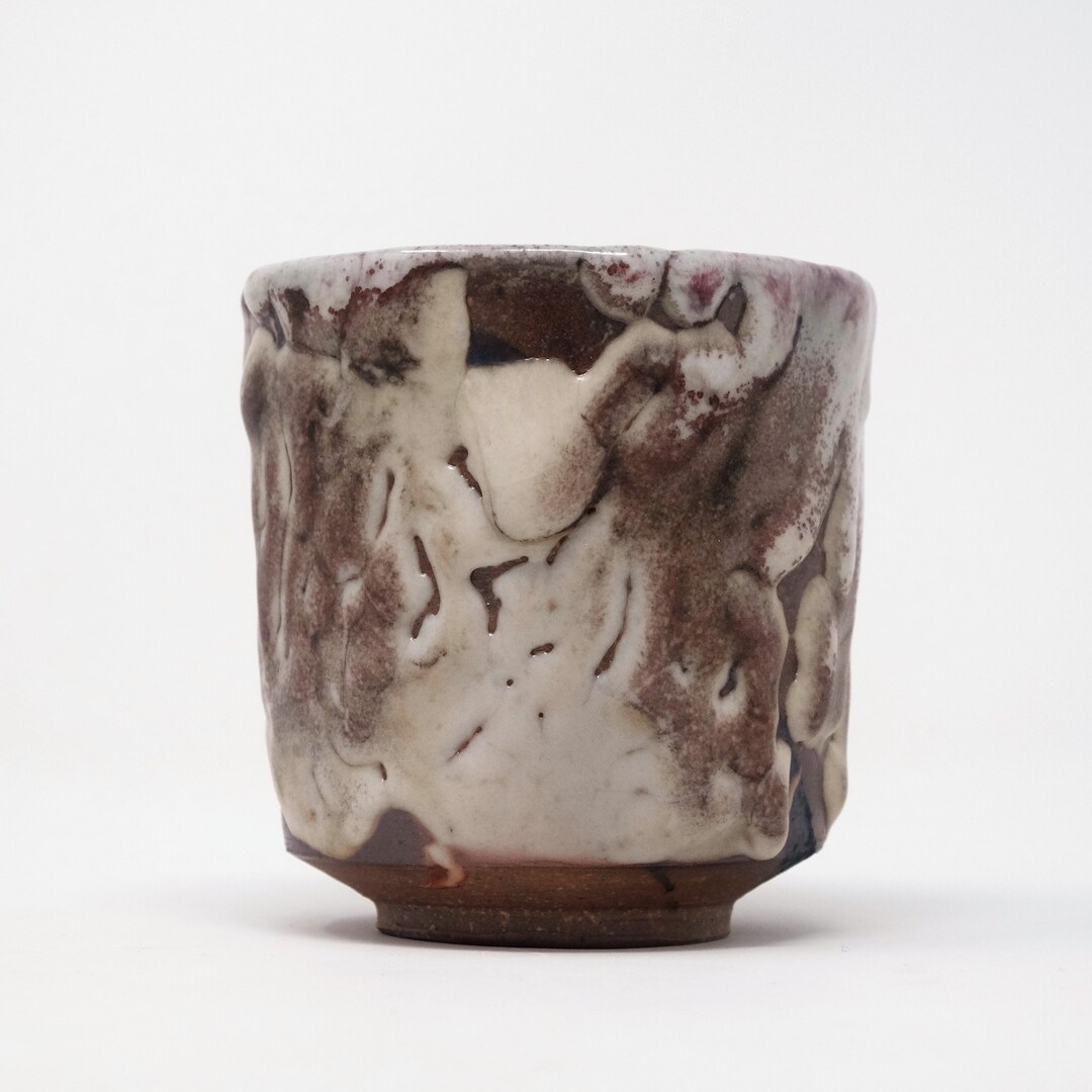 Wood Fired Yunomi Style Cup With Oni Shino - Etsy