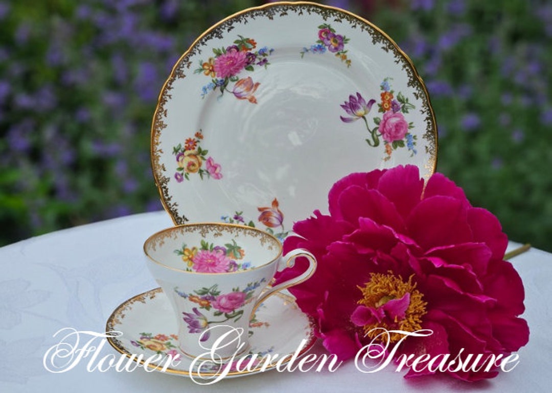 Vintage Aynsley Teacup, Aynsley Corset Teacup, Aynsley Salad Plate ...