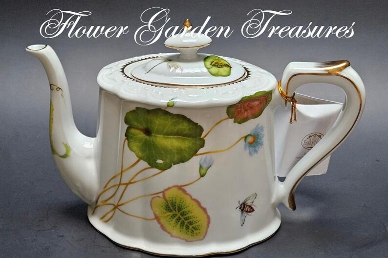 Tivoli Coffee Pot by Godinger & Co New in Box, Botanical Tea Pot ...