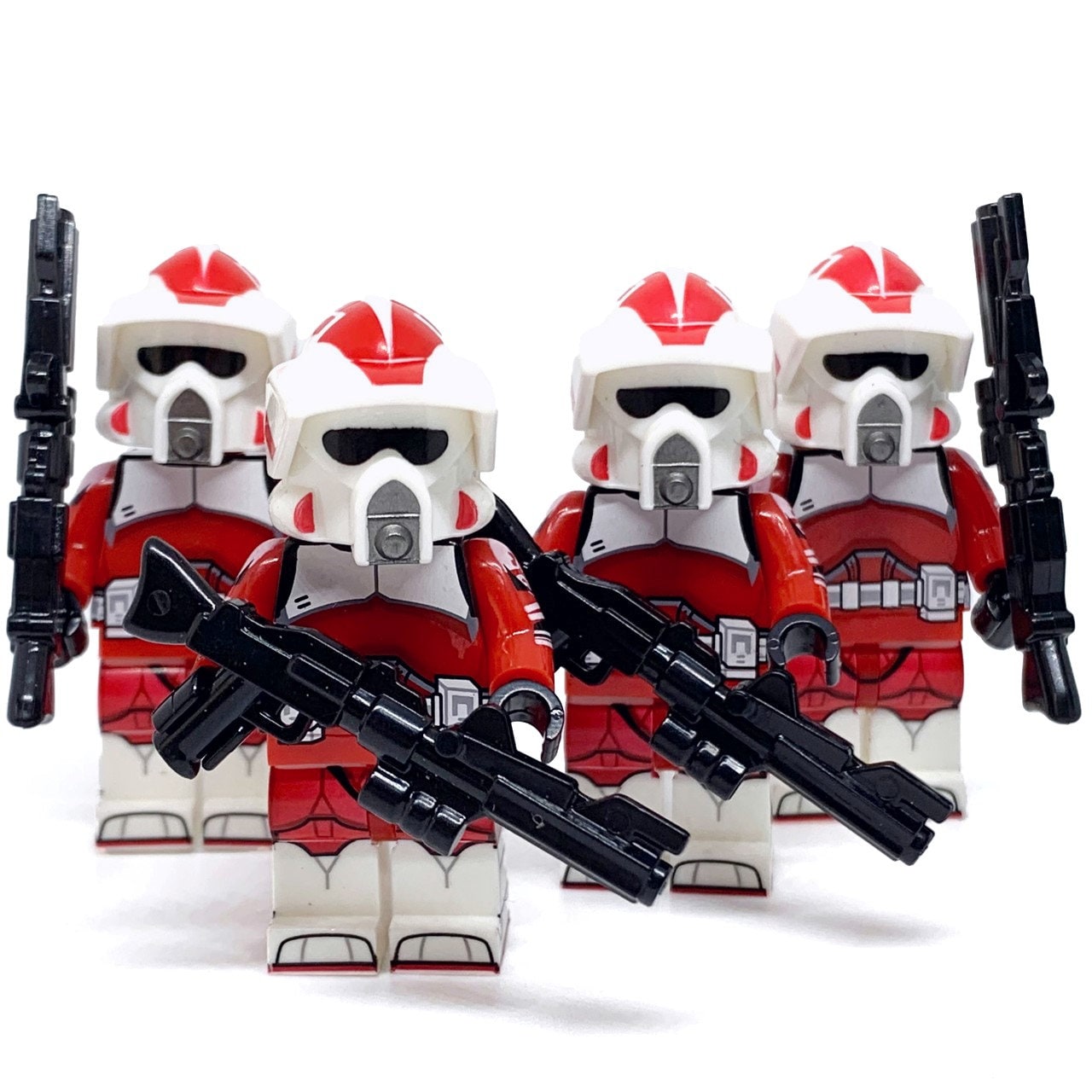 Coruscant ARF Trooper Custom Minifigure Red Clone Trooper Advanced ...