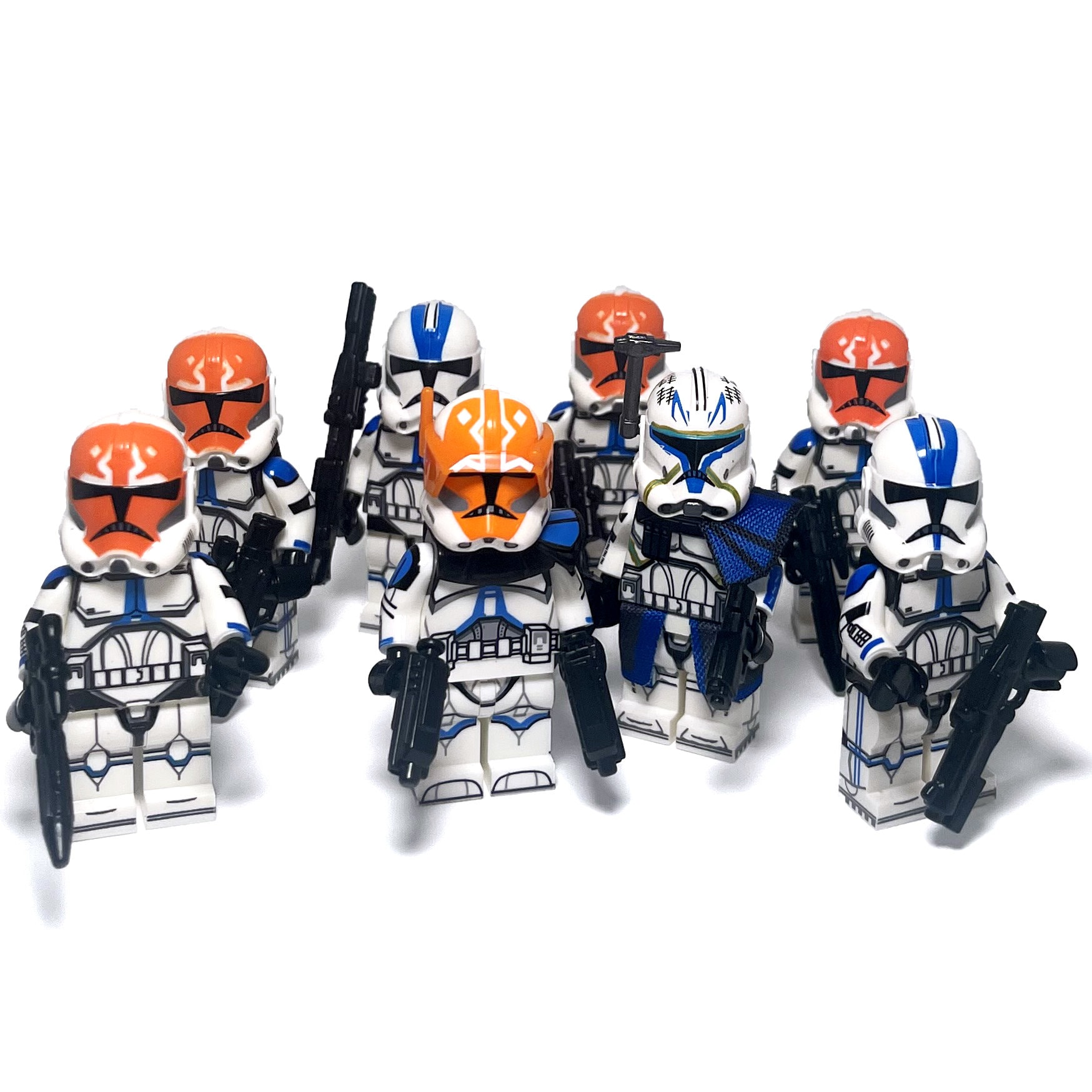 322nd Company Custom Minifigures Ashoka Tano Captain Rex Clones Siege ...