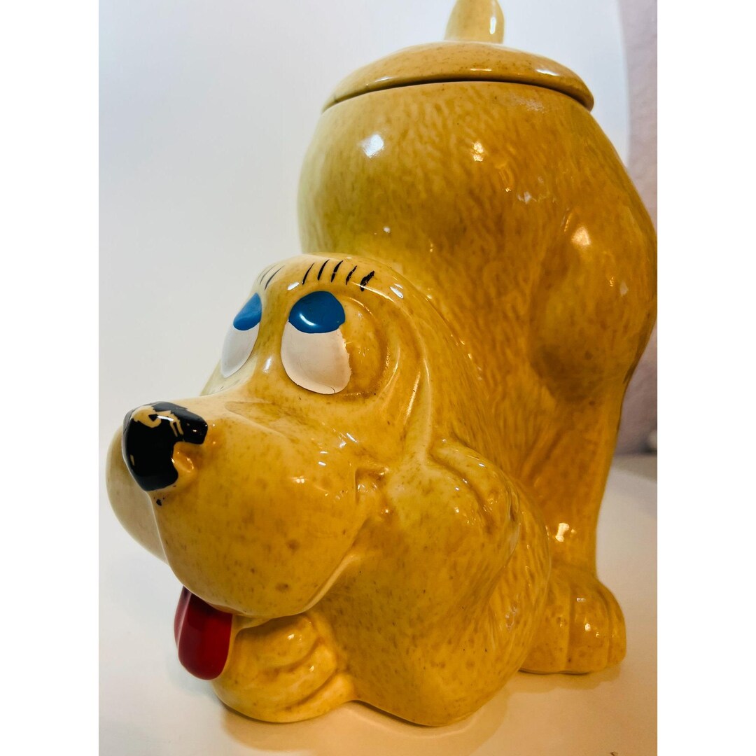 Vtg Mccoy Hound Dog Cookie Jar Dog Treat Canister Hunt Veterinary ...