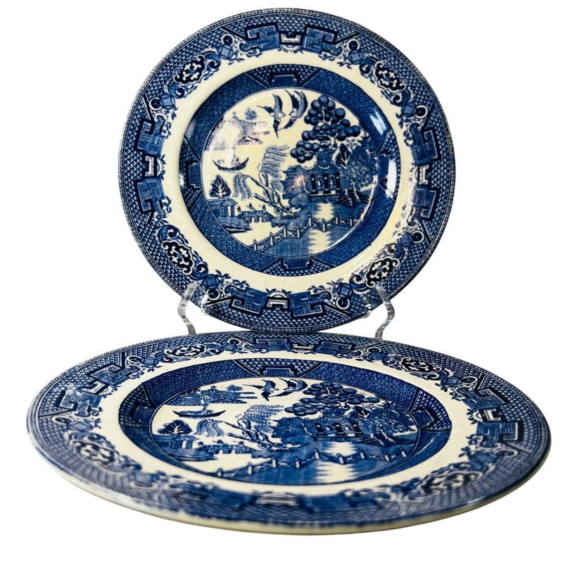 Willow Pattern Plate - Etsy