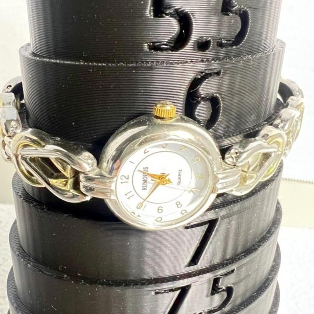 Vtg Rumours Womens Quartz Watch Stainless Steel Gold & Silver Tone ...