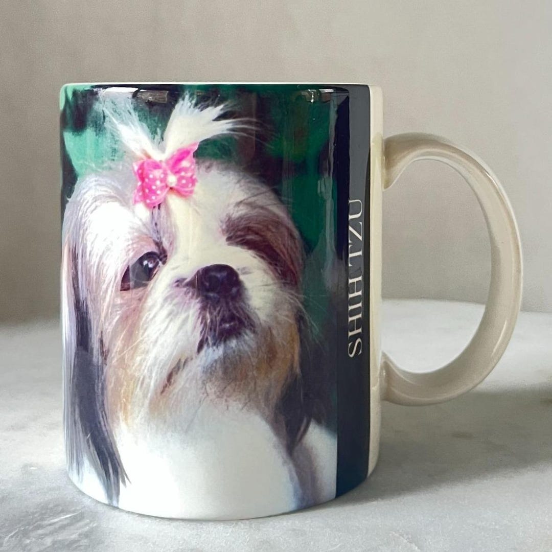 1994 Legend of the Shih Tzu Ceramic Mug Dog Image by Barbara Augello ...