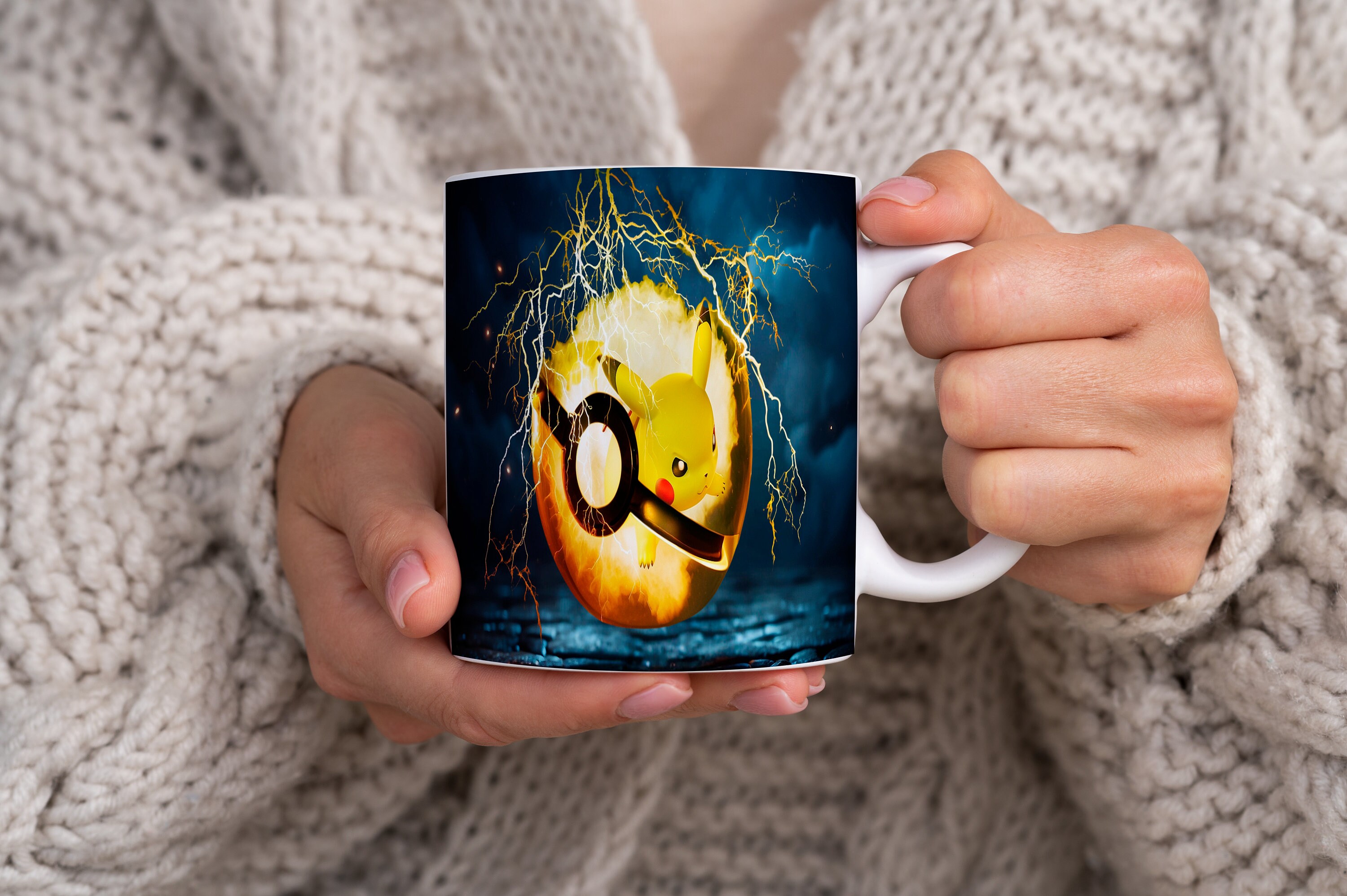 Pokemon Pikachu Digital Download, Pokemon Tumbler and Mug Wrap, Pikachu ...