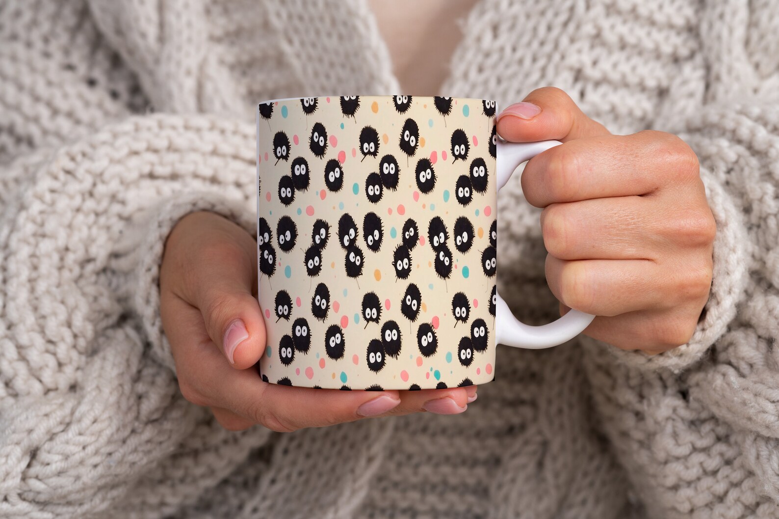 Soot Sprite Anime Inspired Tumbler Wrap, Soot Sprite Png, Tumbler ...