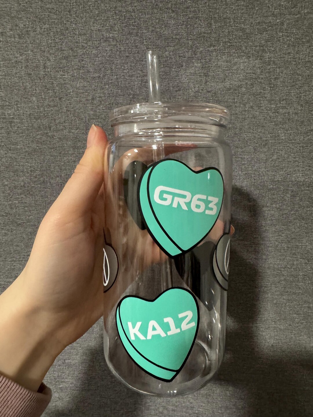 George Russell and Kimi Antonelli Heart Inspired Plastic Tumbler - Etsy