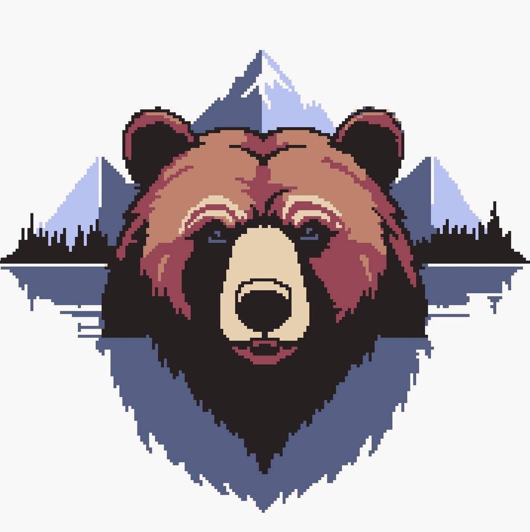 Kodiak Bear Graphgan Pattern - Etsy