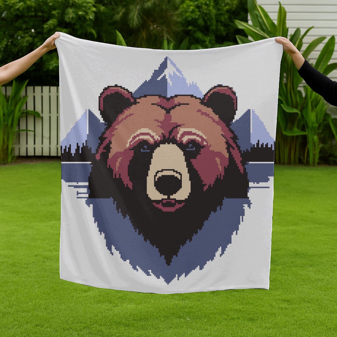 Kodiak Bear Graphgan Pattern - Etsy