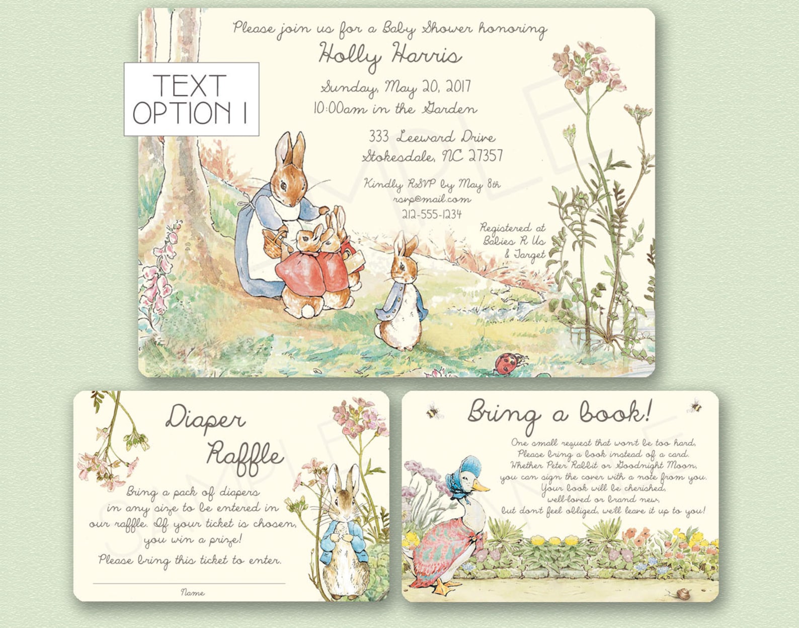 Peter Rabbit Baby Shower Invitation Peter Rabbit Invitation Peter ...