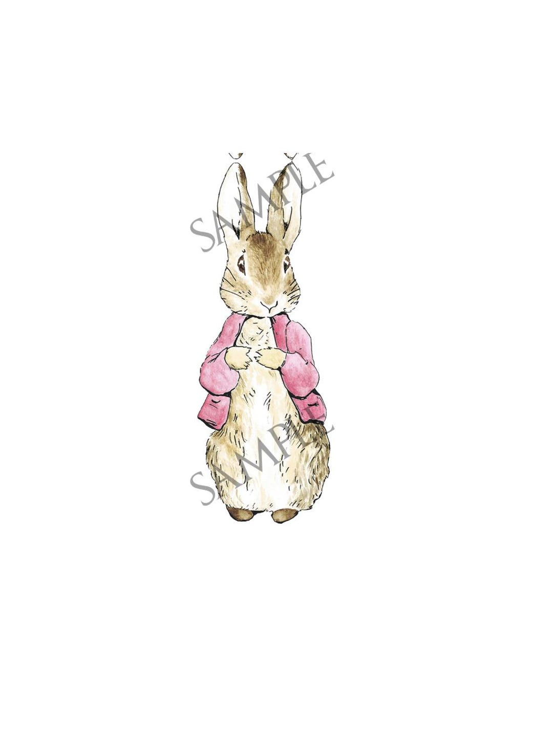 INSTANT DOWNLOAD - LARGE - Pink Peter Rabbit Cut Out Table Stands - 1 ...