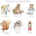 INSTANT DOWNLOAD MEDIUM Peter Rabbit Cut Out Stands 12 Characters Baby ...