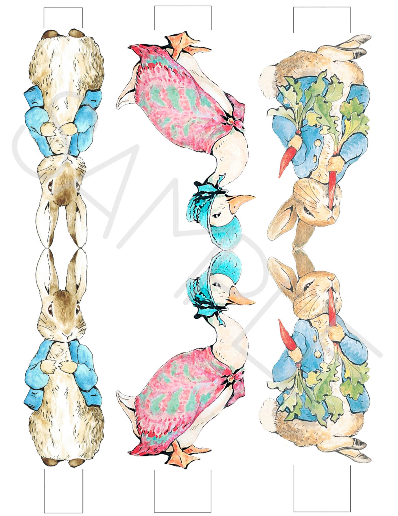 INSTANT DOWNLOAD MEDIUM Peter Rabbit Cut Out Stands 12 - Etsy
