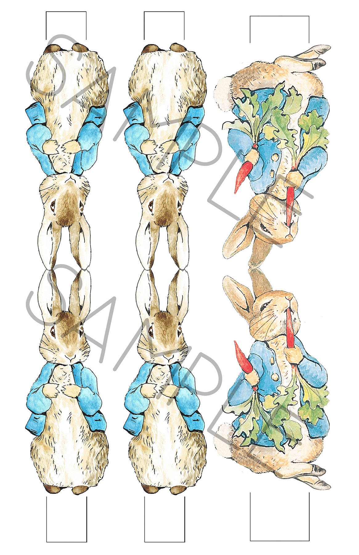 INSTANT DOWNLOAD - LARGE - Peter Rabbit Decorations Cut Out Stands ...