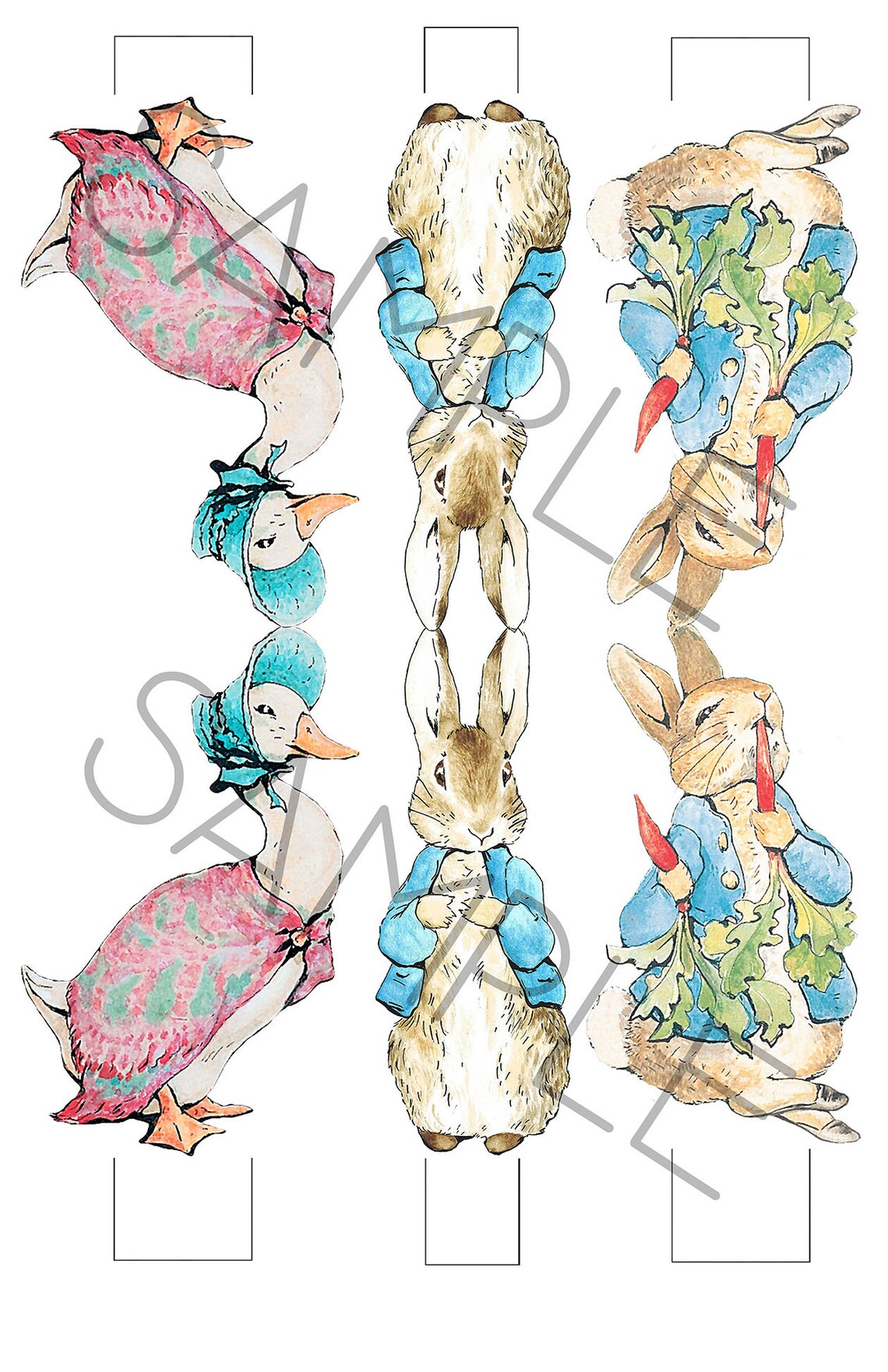 INSTANT DOWNLOAD - LARGE - Peter Rabbit Decorations Cut Out Stands ...