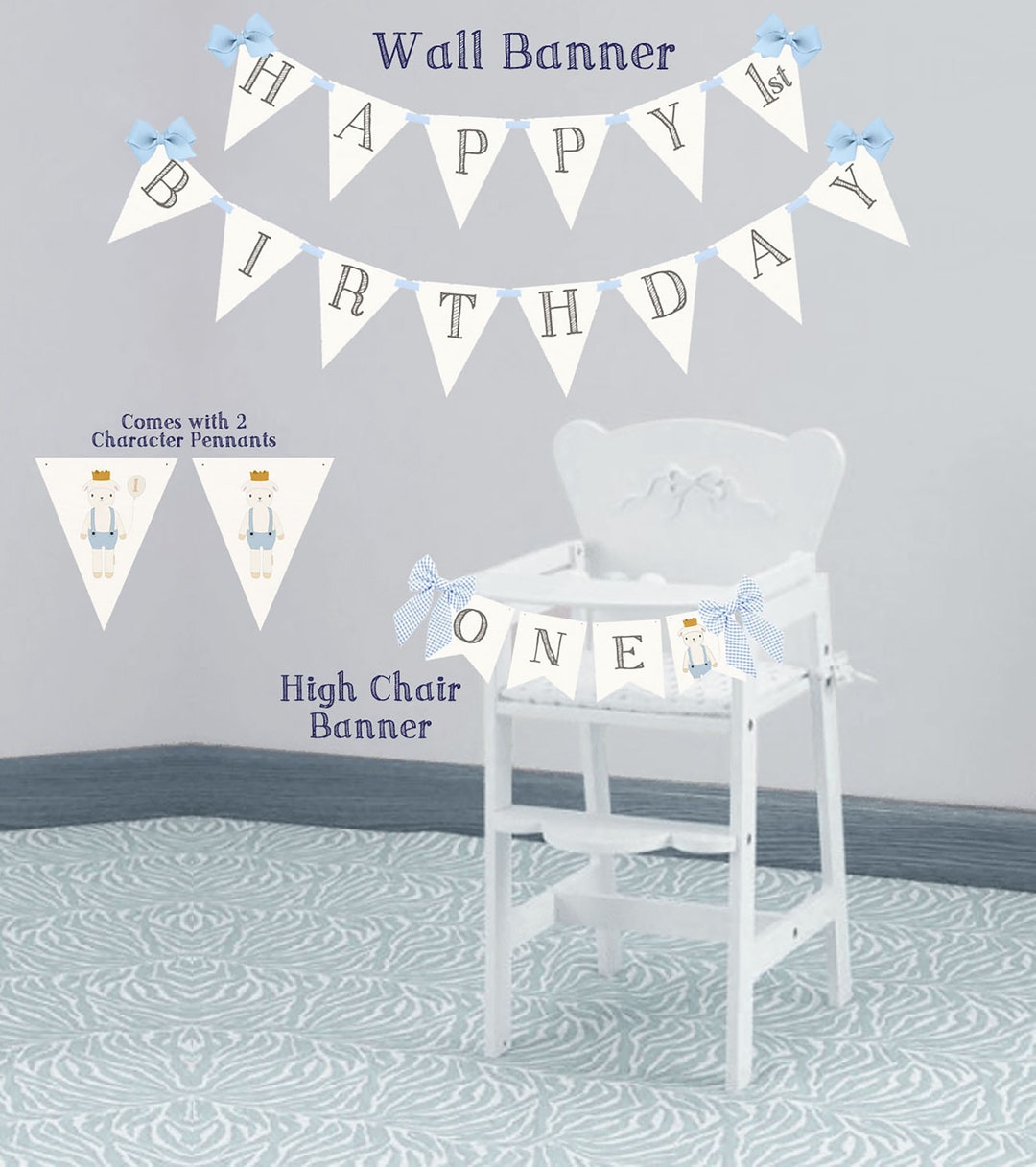 INSTANT DOWNLOAD Lamb Banner Birthday Party First Birthday Sebastian ...