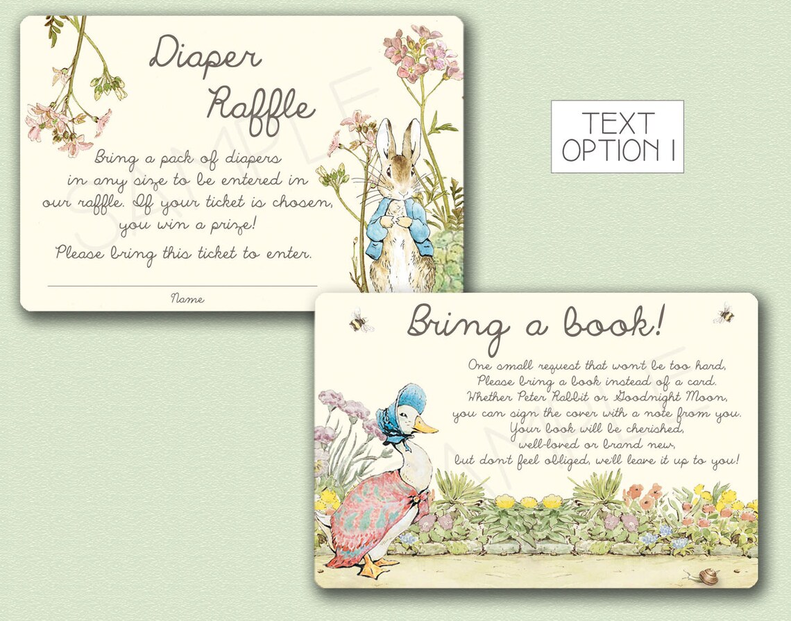 Peter Rabbit Baby Shower Invitation Peter Rabbit Invitation - Etsy