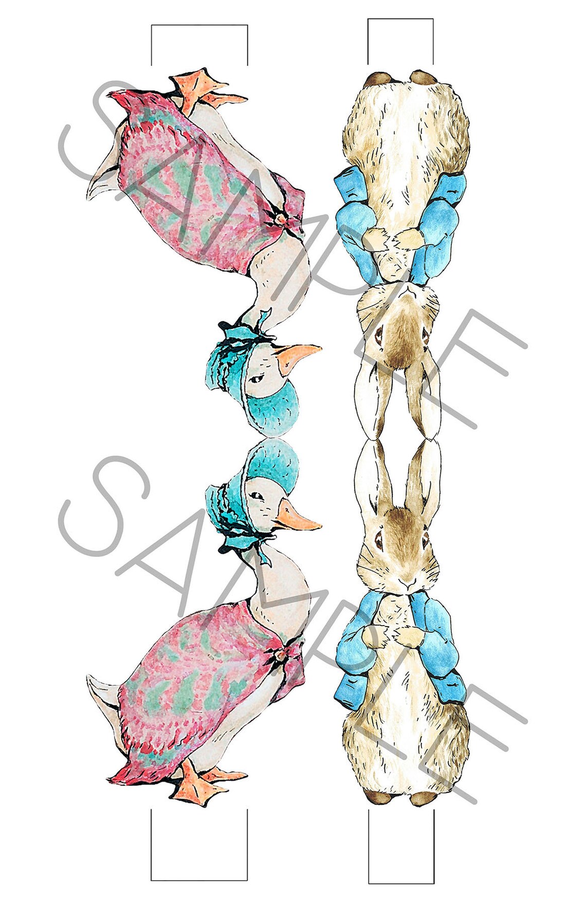 INSTANT DOWNLOAD - LARGE - Peter Rabbit Decorations Cut Out Stands ...