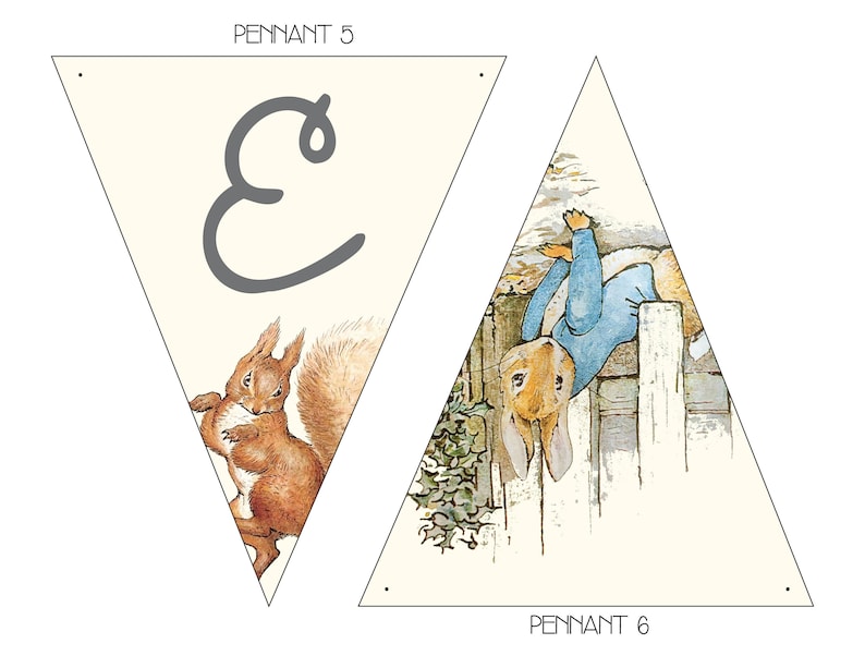 INSTANT DOWNLOAD Peter Rabbit Banner Peter Rabbit Birthday - Etsy
