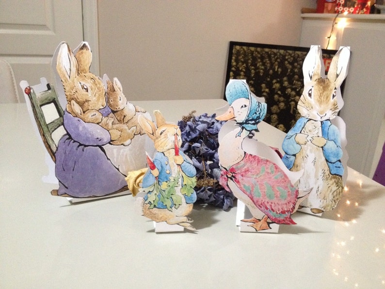 INSTANT DOWNLOAD MEDIUM Peter Rabbit Cut Out Stands 12 - Etsy