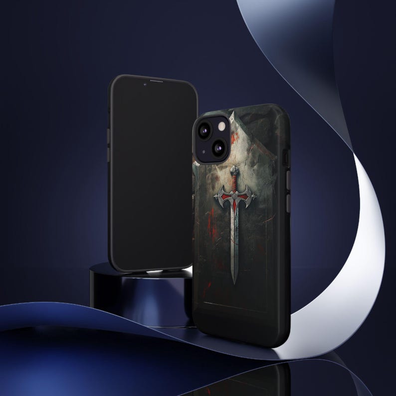 Knights Templar Sword Tough Phone Case: Iphone, Samsung, Pixel - Etsy