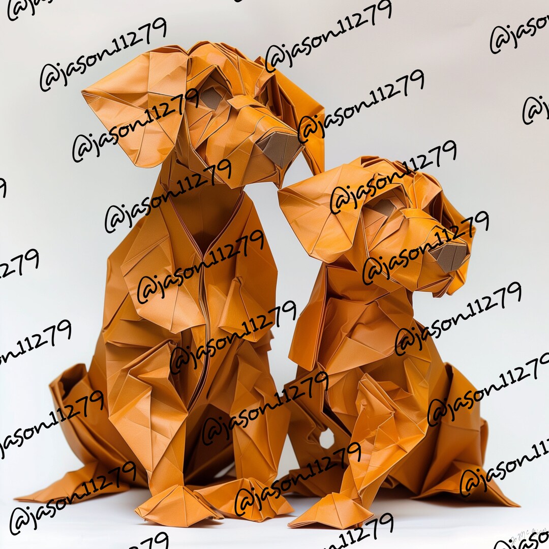Origami Dogs - A.I. Art (digital Download - Printable) - Etsy