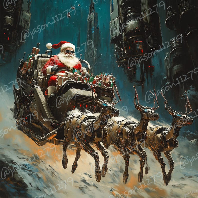 Santa Claus (sci-fi) - A.I. Art (digital Download - Printable) - Etsy