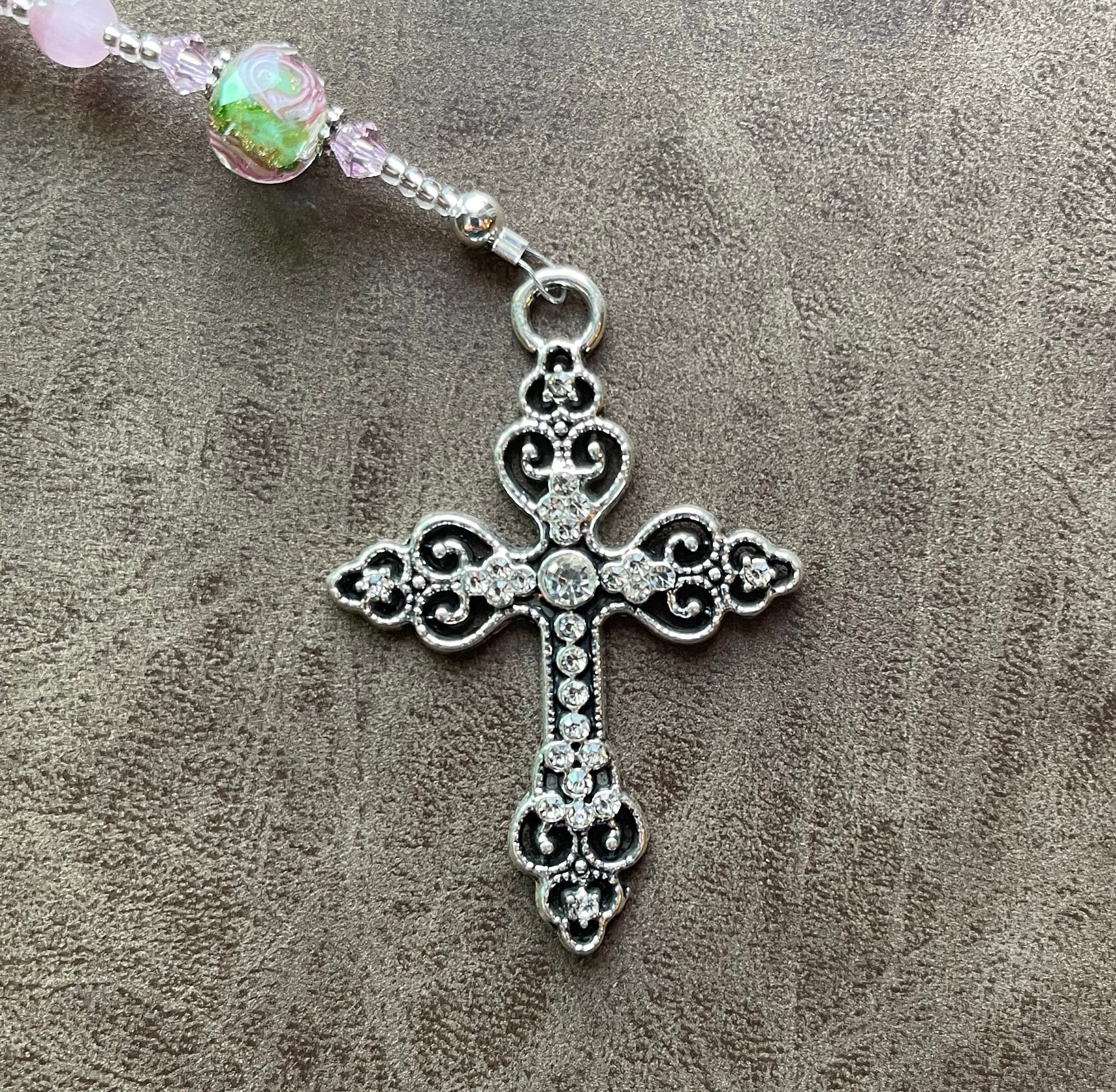 Personalized Rosary, Rosary With Name, Pink Rosary, First Communion ...