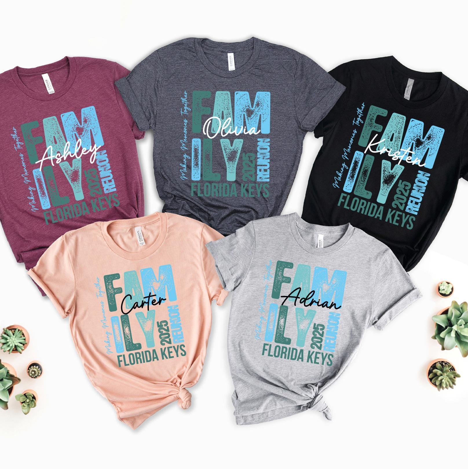Custom Family Reunion T-shirts: Personalized Matching Group Shirts - Etsy