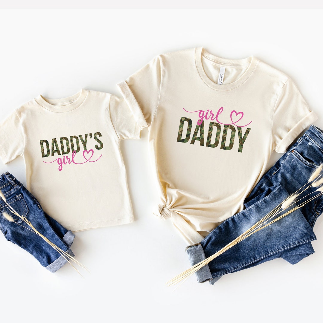 Girl Daddy & Daddy's Girl Shirt, Father's Day Gift, Daddy and Daughter ...