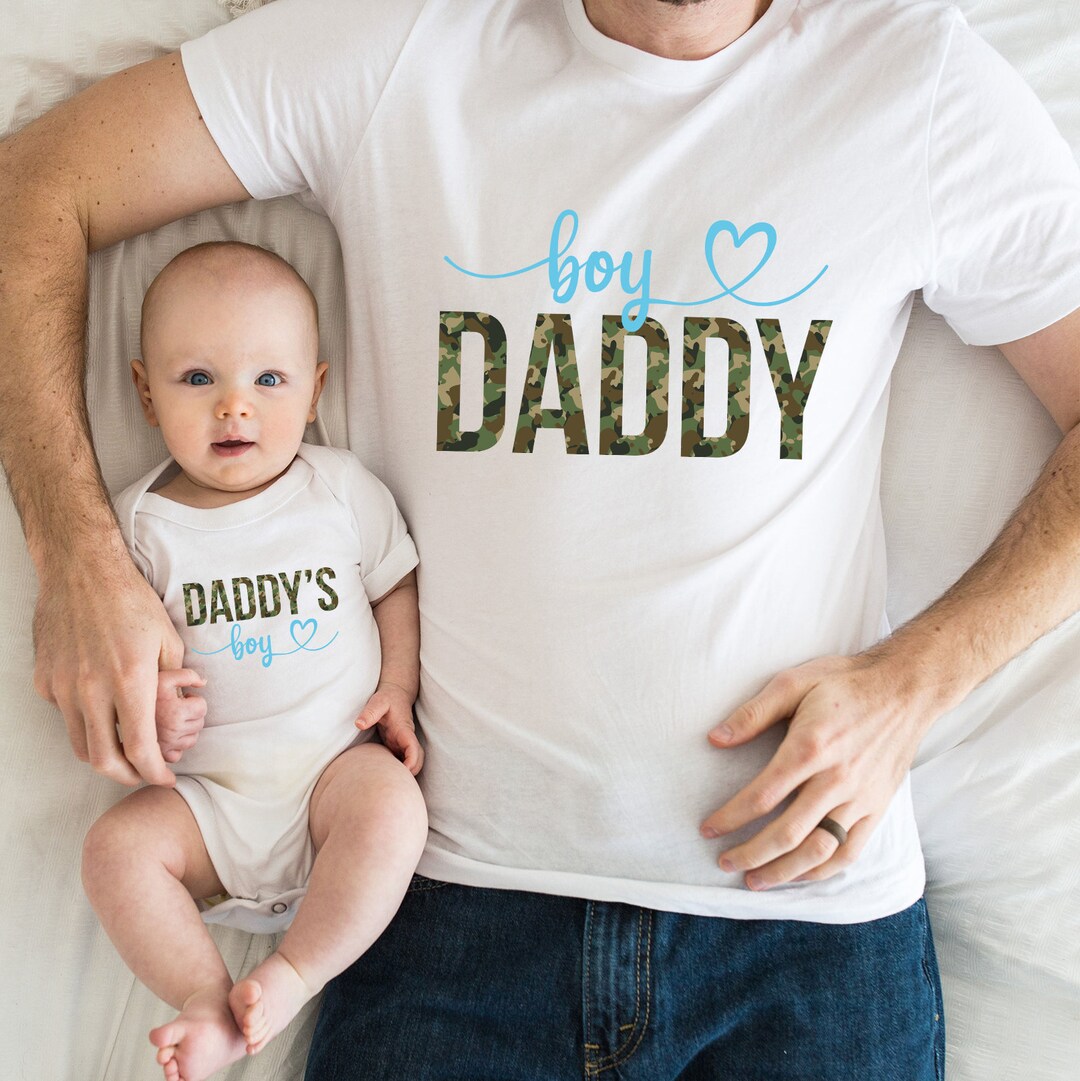 Boy Daddy & Daddy's Boy Shirt, Father and Son T-shirts, Daddy and Baby ...