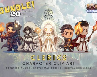 Dnd Ranger Character Token Bundle Rangers 1 20 Clip Art Designs for ...