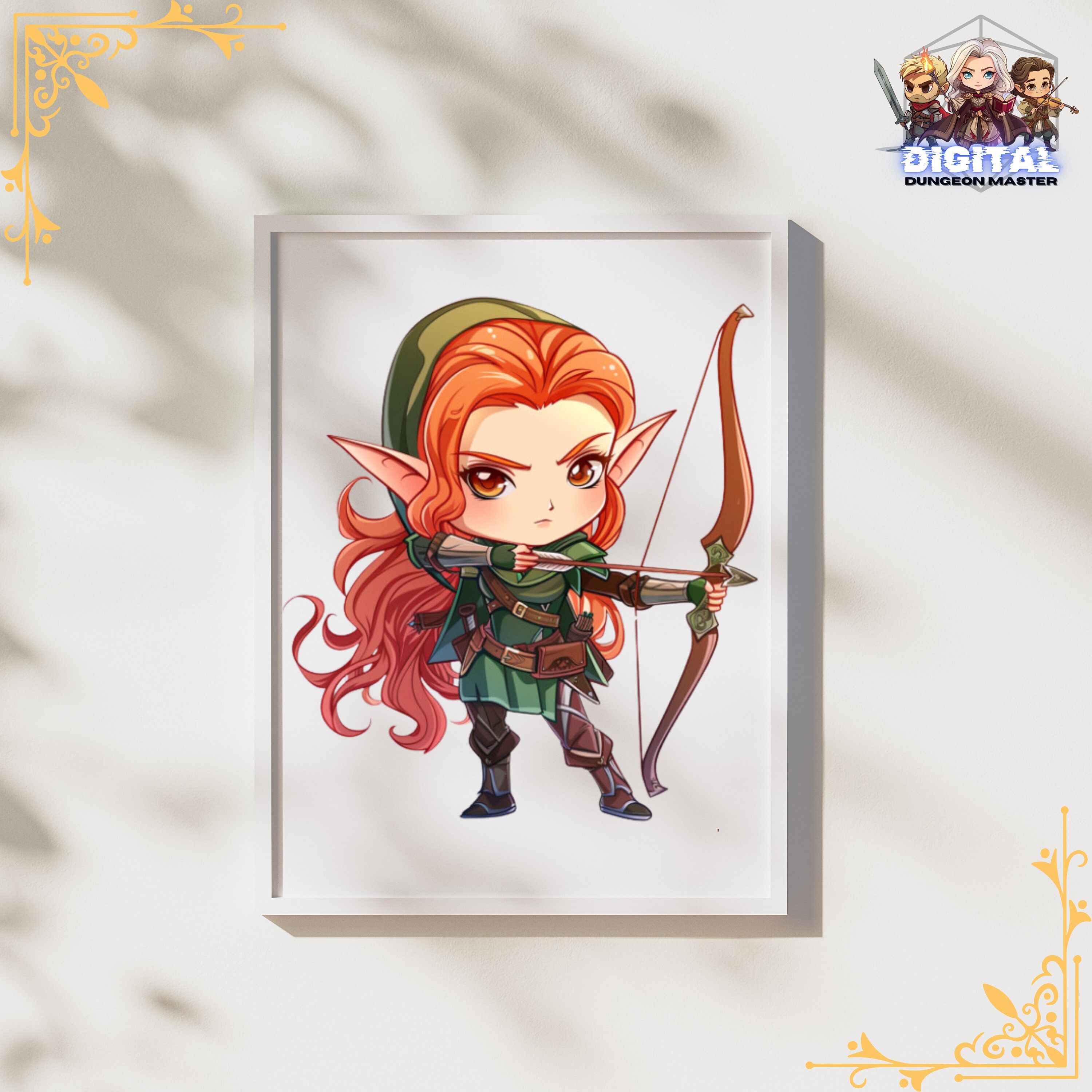 Dnd Ranger Character Token Bundle - Rangers 1 - 20 Clip Art Designs for ...